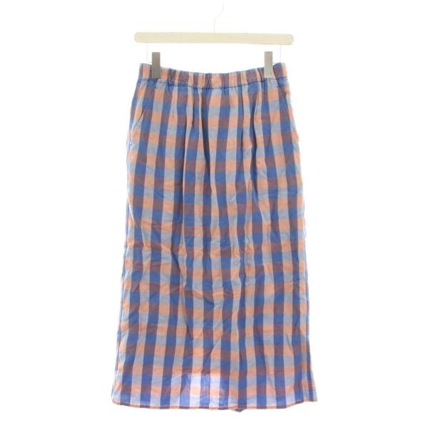 スローブ イエナ SLOBE IENA  ギンガムチェックリラックスアイラインスカート ロング 青 ピンク /YM ■MA レディース【ブランド】スローブ イエナ SLOBE IENA 【表記サイズ】表記なし実寸サイズをご参考下さい。【実寸...