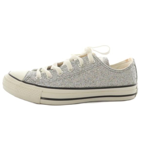 コンバース CONVERSE スニーカー シューズ グリッター 23.5cm シルバー色 /AN43 ■MA レディース【ブランド】コンバース CONVERSE【表記サイズ】23.5cm【実寸サイズ】最大幅：約8cm　アウトソール：約25c...