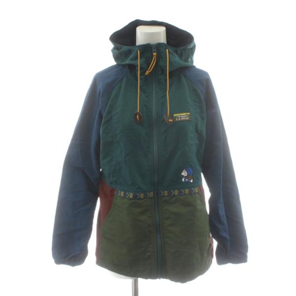 エルエルビーン L.L.BEAN × ドラえもん パーカー ジップアップ ナイロン M 緑 グリーン 青 ブルー 茶 ブラウン /AN76 ■MA レディース【ブランド】エルエルビーン L.L.BEAN【表記サイズ】M【実寸サイズ】身幅：約...