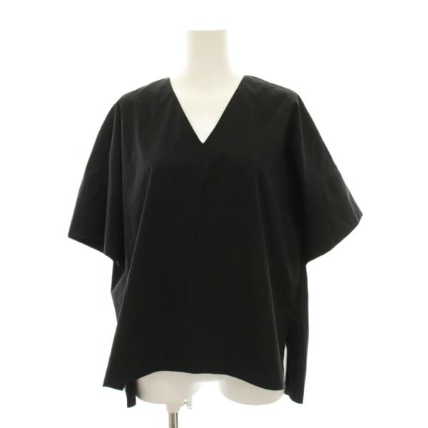 ゼロエイトサーカス 08SIRCUS Tシャツ カットソー 1 黒 ブラック Vネック 半袖 無地 S18AL-TS21-EST /YM ■MA レディース【ブランド】ゼロエイトサーカス 08SIRCUS【表記サイズ】1【実寸サイズ】身幅：...