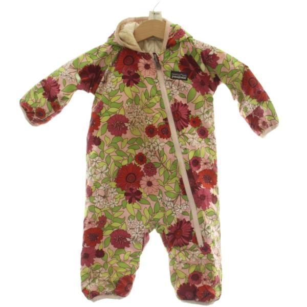 パタゴニア Patagonia ベビー服 カバーオール ジャンプスーツ OM-3M マルチカラー 花柄 フード付き 長袖 /GG ■MA キッズ【ブランド】パタゴニア Patagonia【表記サイズ】OM-3M【実寸サイズ】肩幅：-cm　身...
