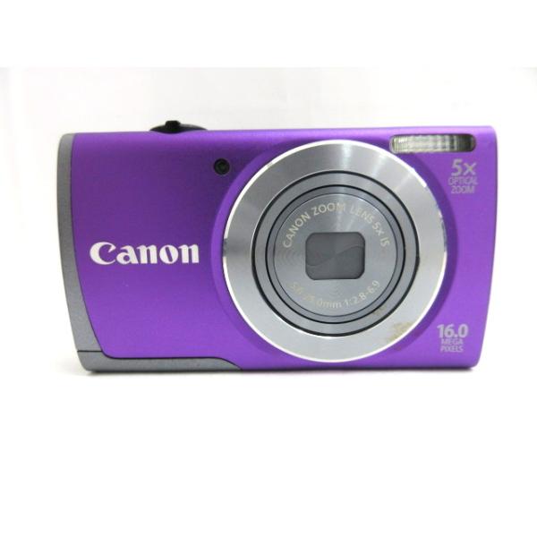 キャノン Canon Power Shot A3500 IS コンパクトデジタルカメラ パープル コンデジ デジカメ 【実寸サイズ】横9.8cm×縦5.7cm×厚み2.0cm　※実寸サイズに関しては、この商品の出品者の平置きの状態で行ってお...