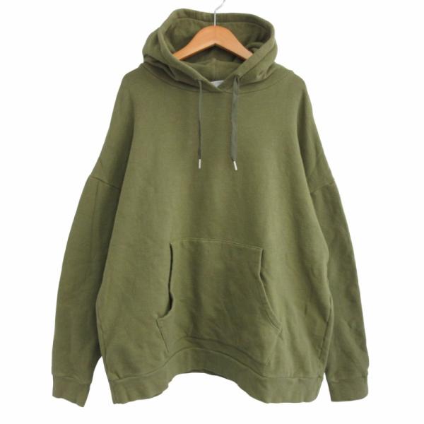 キャン ペプレイ CAN PEP REY ジャパンジャージ クラシック ユニセックス フーディー パーカー ドロップショルダー カーキ S【表記サイズ】S【実寸サイズ】肩幅：66cm　身幅：63cm　袖丈：53cm　着丈：67cm　　【素材...