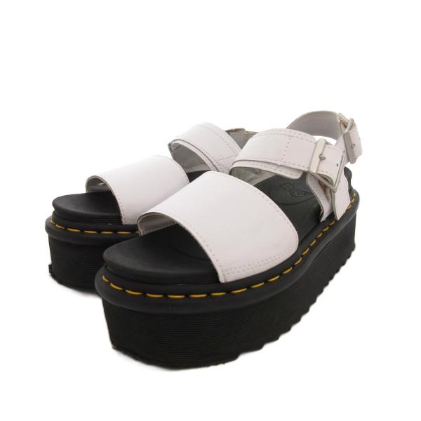 ドクターマーチン DR.MARTENS VOSS QUAD サンダル 厚底 バイカラー 6 白 ホワイト GV01W /FF IBO82 レディース【ブランド】ドクターマーチン DR.MARTENS【表記サイズ】6【実寸サイズ】最大幅：10...