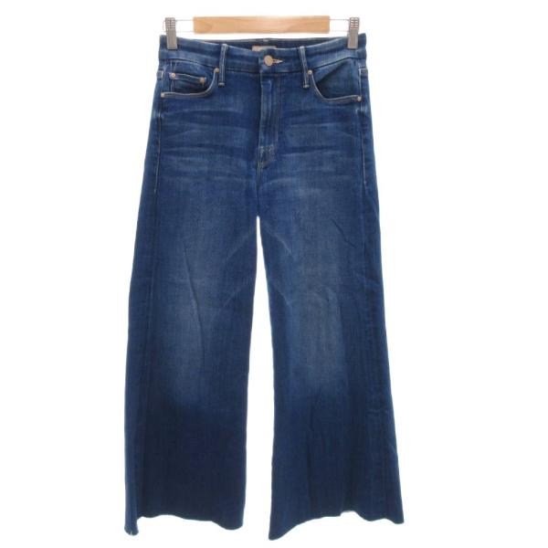 マザー mother the roller fray フレアデニム カットオフジーンズ 26 インディゴブルー /FF レディース【ブランド】マザー mother【表記サイズ】26【実寸サイズ】ウエスト：60 cm　もも幅：21 cm　裾幅...