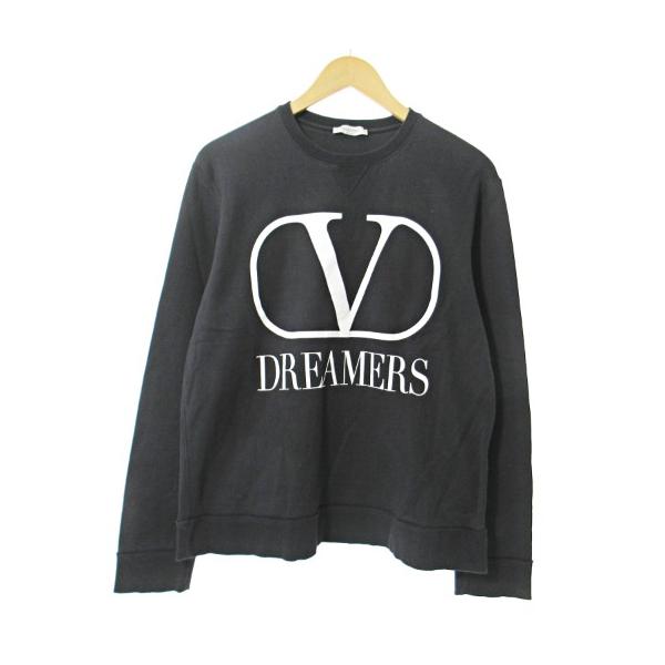 ヴァレンティノ ヴァレンチノ VALENTINO DREAMERS ロゴ プリント トレーナー スウェット クルーネック 長袖 S 黒 ブラック TV0MF11Y680【ブランド】ヴァレンティノ ヴァレンチノ  VALENTINO【表記サイ...