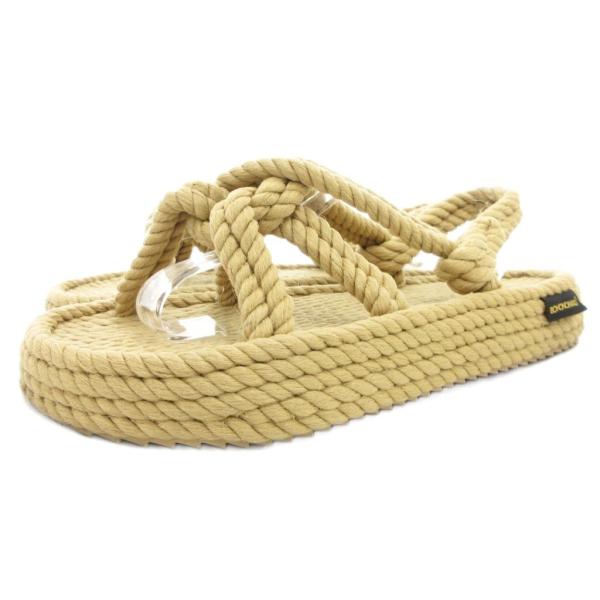 ボホノマド BOHONOMAD ボドルム ロープ サンダル プラットフォーム 36 ベージュ /GV レディース【表記サイズ】36【実寸サイズ】最大幅：10cm　アウトソール：24.5cm　インソール 23cm　【色】ベージュ【状態】・通常...