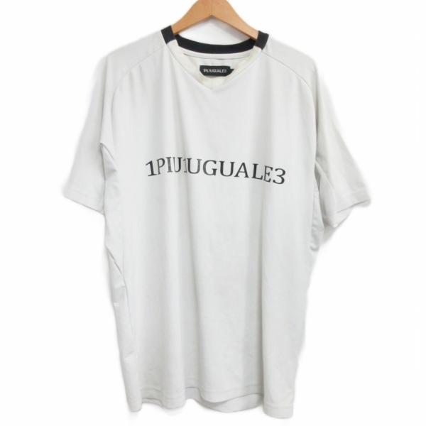 ウノピュウノウグァーレトレ 1PIU1UGUALE3 SPORT MOVING V-NECK CT014 半袖 Tシャツ ロゴ CT014 ホワイト 白 V(L) メンズ【ブランド】ウノピュウノウグァーレトレ 1PIU1UGUALE3【表記...