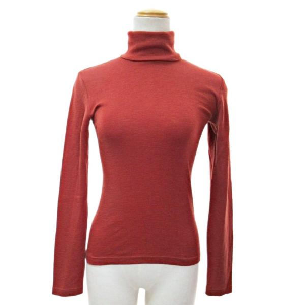 ルグランブルー L.G.B ハイゲージ タートルネックニット セーター カットソー 長袖 赤茶系 テラコッタ 1201 レディース【ブランド】ルグランブルー L.G.B【表記サイズ】サイズ表記なし【実寸サイズ】肩幅：約35cm　身幅：約39...