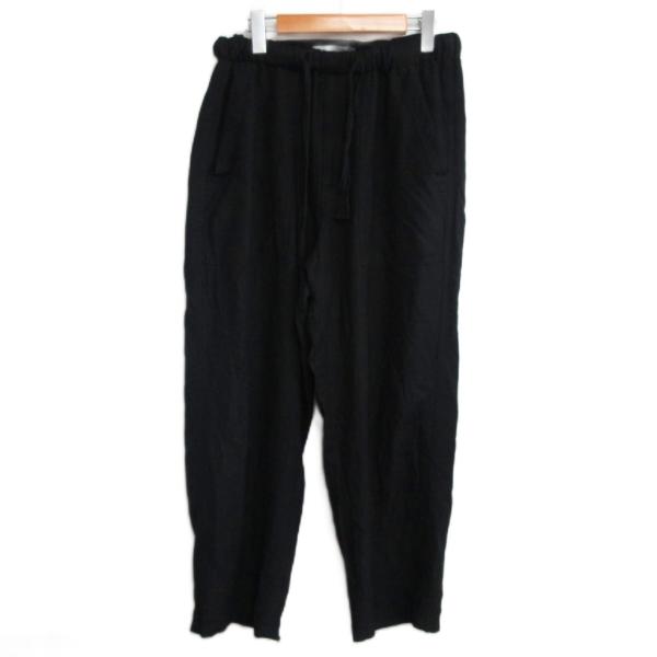 グラフペーパー Graphpaper Viscose Twill Baker Pant イージーパンツ スラックス アンゴラ混 F 黒 ブラック GM202-40601 IBO86【ブランド】グラフペーパー Graphpaper【表記サイズ...