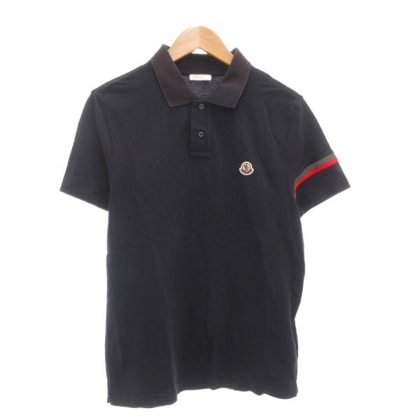 モンクレール MONCLER MAGLIA POLO MANICA CORTA ポロシャツ 半袖 鹿の子 ロゴ 紺 ダークネイビー /AE IBO86 メンズ【ブランド】モンクレール MONCLER【表記サイズ】サイズ表記なし（実寸サイズを...