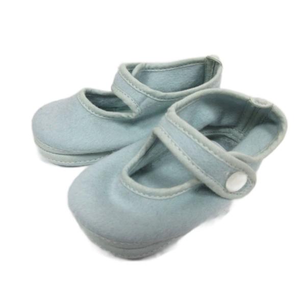 エルメス HERMES ファーストシューズ ベビーシューズ ストラップシューズ グリーン ブルー系 ■MNK3 キッズ【ブランド】エルメス HERMES【実寸サイズ】最大幅：5cm　アウトソール：10.1cm　　【素材】ウール【色】グリーン...