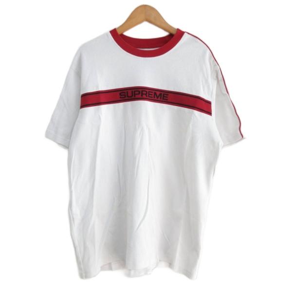 シュプリーム SUPREME 19SS CHEST STRIPE LOGO Tシャツ ロゴ 半袖 M 白 ホワイト メンズ【ブランド】シュプリーム SUPREME【表記サイズ】M【実寸サイズ】肩幅：43cm　身幅：51cm　袖丈：22cm　...