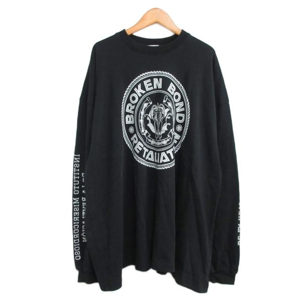 ウィリーチャバリア WILLY CHAVARRIA 23SS × トム トセイン TOM TOSSEYN FRESNO LS Tシャツ プリント 長袖 M 黒 ブラック SS23-TT006【表記サイズ】M【実寸サイズ】肩幅：64cm　身幅...