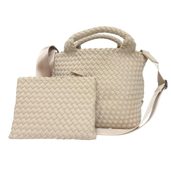 未使用品 ナゲディ NAGHEDI 極美品 St.Barths small Tote 2WAY ショルダーバッグ トートバッグ ドゥーズィーエムクラス取扱 S エクリュ【表記サイズ】S【実寸サイズ】持ち手の長さ：23cm　　【素材】合成ゴム...