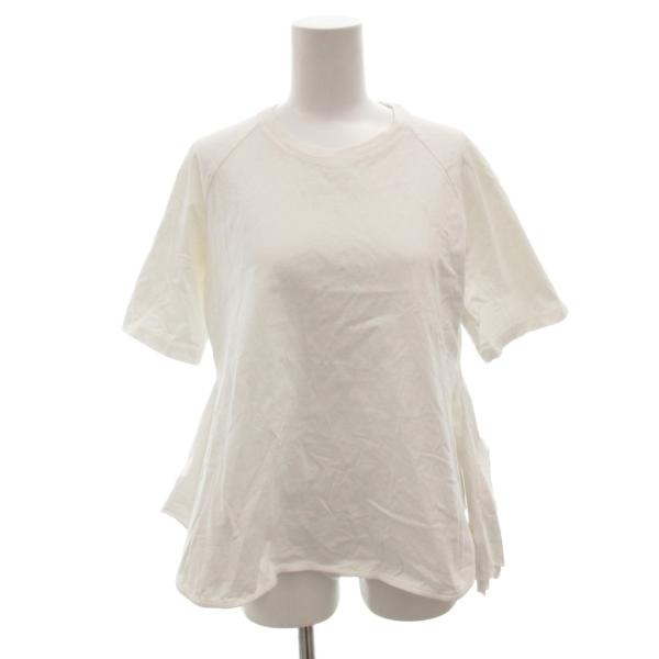 Simone Rocha カットソー S 白 ホワイト ラウンドネック 半袖 変形デザイン /FF 【表記サイズ】S【実寸サイズ】身幅：46cm　着丈：56cm　ゆき丈：43cm　　【素材】コットン【色】白 ホワイト 【状態】・脇シミ　・首...