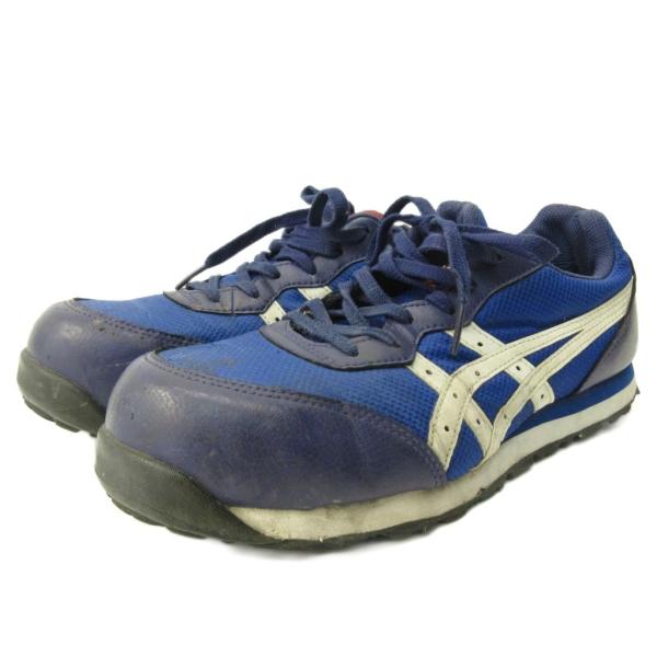 アシックス asics ウィンジョブ スニーカー 作業用シューズ ローカット 25.5cm 青 ブルー FCP201 0215 メンズ【ブランド】アシックス asics【表記サイズ】25.5cm【実寸サイズ】最大幅：約10cm　アウトソール...