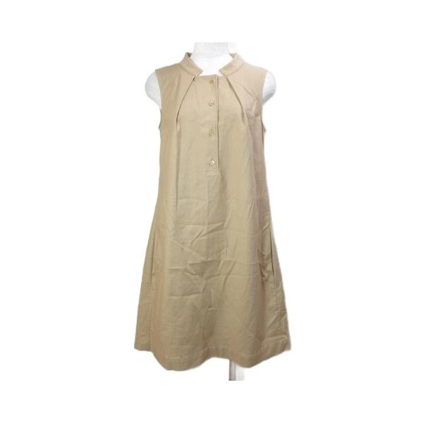 ピアッツァ センピオーネ PIAZZA SEMPIONE ノースリーブワンピース ひざ丈 IT40 日本サイズM相当 ベージュ /X レディース【表記サイズ】IT40(日本サイズM相当)実寸サイズをご参照ください。【実寸サイズ】身幅：40c...