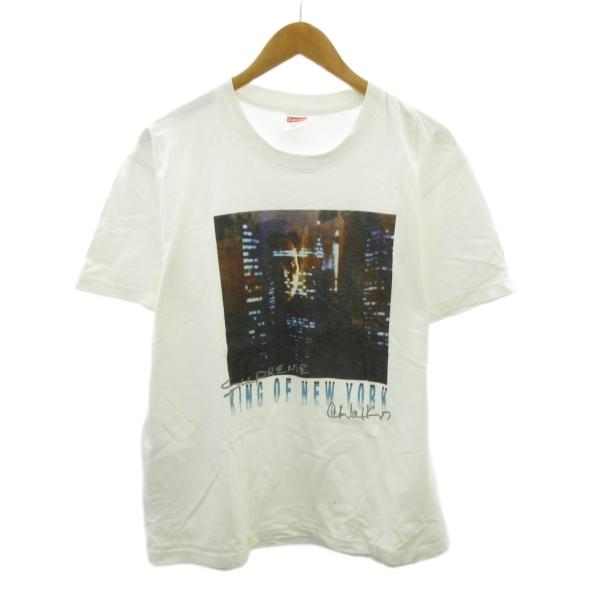シュプリーム SUPREME 19SS King of New York Tシャツ イラスト プリント 半袖 M 白 ホワイト 0130 メンズ【ブランド】シュプリーム SUPREME【表記サイズ】M【実寸サイズ】肩幅：約57cm　身幅：約...