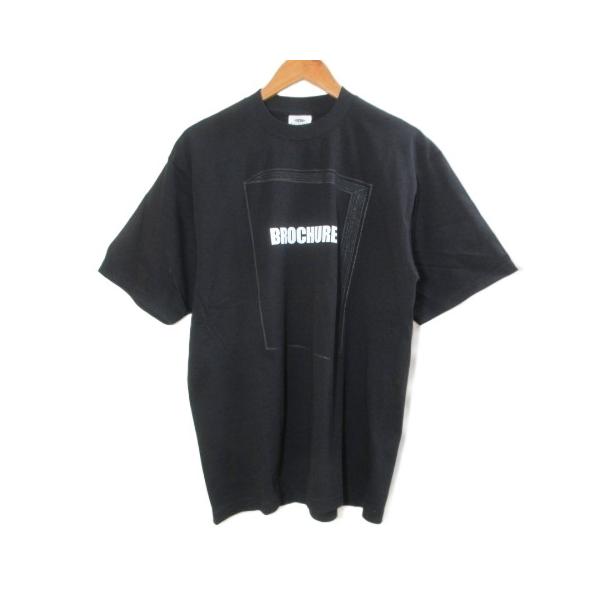 プロクラブ PRO CLUB ×ブロシュアー BROCHURE ボディ ロゴ Tシャツ USA製 カットソー 半袖 プリント クルーネック L 黒 ブラック /X【ブランド】プロクラブ PRO CLUB【表記サイズ】L【実寸サイズ】肩幅：5...
