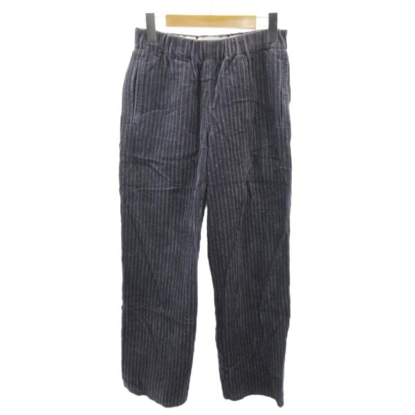 未使用品 オーバーコート OVERCOAT タグ付き 22AW イージーパンツ コーデュロイ ストレート 00 紫 パープル F22P03-DWSW 0213 メンズ【表記サイズ】00【実寸サイズ】ウエスト：約68-78cm　もも幅：約30...
