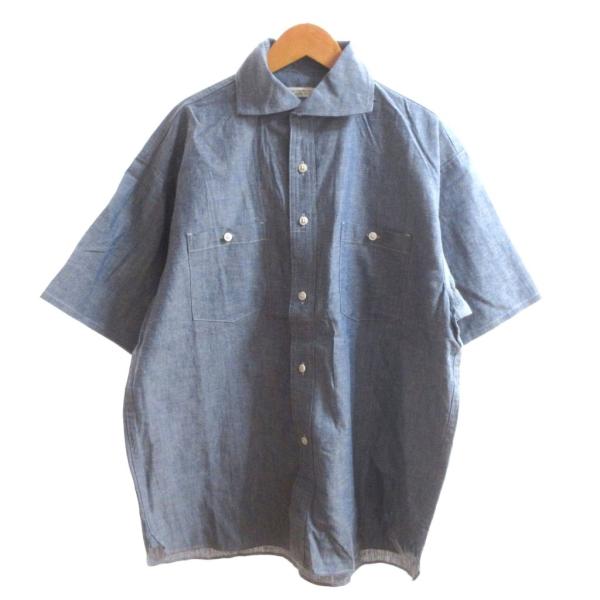 未使用品 オールドジョー OLDJOE タグ付き 25SS CAMP COLLAR MARINE SHIRTS シャンブレーシャツ 半袖 M INDIGO ■BL4 メンズ【ブランド】オールドジョー OLDJOE【表記サイズ】M【実寸サイズ...