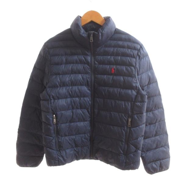 ポロ ラルフローレン POLO RALPH LAUREN 美品 中綿ジャケット キルティング ロゴ刺繍 スタンドカラー L 紺 ネイビー /SJ レディース【ブランド】ポロ ラルフローレン POLO RALPH LAUREN【表記サイズ】L...