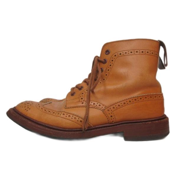 トリッカーズ TRICKER'S カントリーブーツ レザー メダリオン 茶 ブラウン IBO96 メンズ【ブランド】トリッカーズ TRICKER'S【表記サイズ】サイズ表記なし(実寸サイズをご参考ください。)【実寸サイズ】履き口周り：23c...