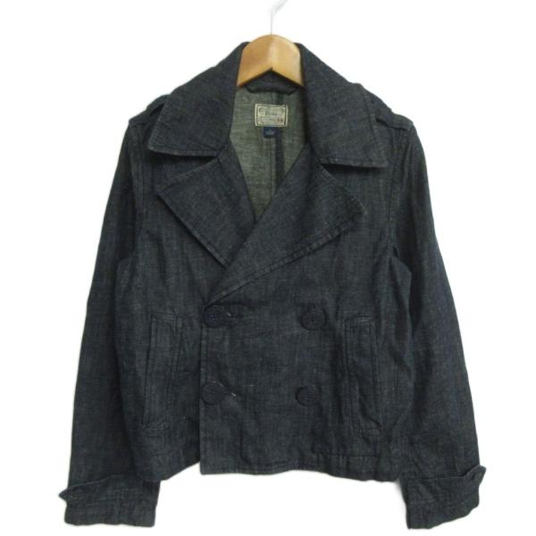 ポロ ラルフローレン POLO RALPH LAUREN デニムピーコート ジャケット ダブル 14 インディゴ IBO96 キッズ【ブランド】ポロ ラルフローレン POLO RALPH LAUREN【表記サイズ】14【実寸サイズ】肩幅：3...