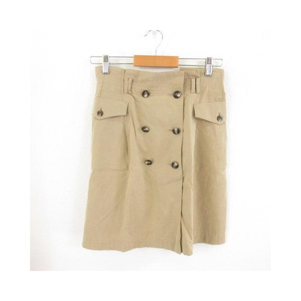 フリーズフレーズ FREE'S PHRASE スカート 台形 ミニ ベージュ S *T307 レディース【ブランド】フリーズフレーズ FREE'S PHRASE【表記サイズ】S【実寸サイズ】ウエスト：64cm　ヒップ：96cm　スカート丈：...