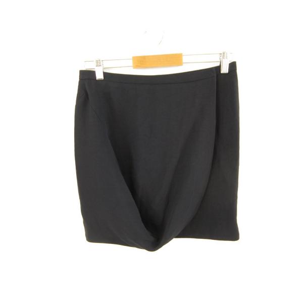 コントワーデコトニエ COMPTOIR DES COTONNIERS ラップスカート ミニ 台形 黒 36 *T909 レディース【ブランド】コントワーデコトニエ COMPTOIR DES COTONNIERS【表記サイズ】36（日本サイズ...