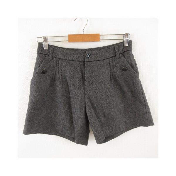 アフターオール after all ショートパンツ ツイード チャコールグレー M *E627 レディース【ブランド】アフターオール after all【表記サイズ】M【実寸サイズ】ウエスト：68cm　もも幅：31cm　裾幅：32.5cm　...