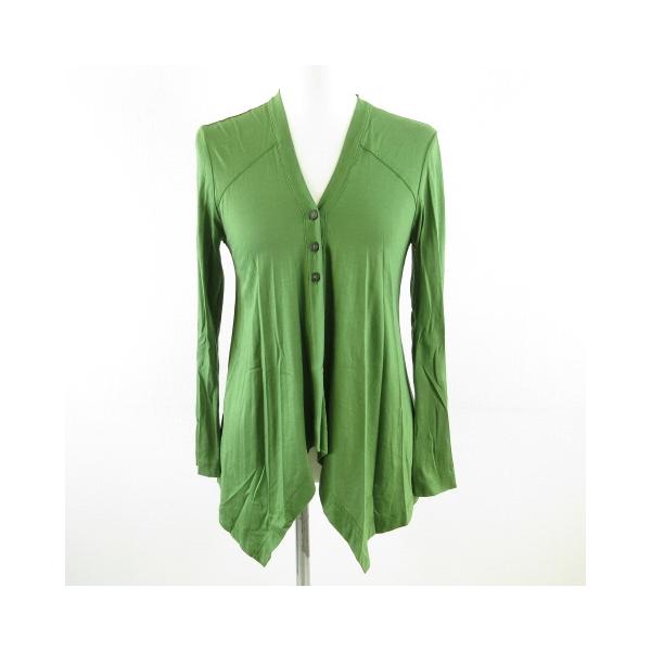 ベルスクローゼット  bellus closet カーディガン 長袖 緑 38 *T892 レディース【表記サイズ】38日本サイズM相当【実寸サイズ】肩幅：36.5cm　身幅：37cm　着丈：58cm　袖丈：52.5cm　　【素材】指定外繊...