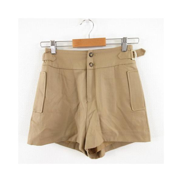 ヴィニー Vigny ショートパンツ 茶 36 *A71 レディース【ブランド】ヴィニー Vigny【表記サイズ】36（日本サイズS相当）【実寸サイズ】ウエスト：60cm　もも幅：29cm　裾幅：31cm　股上：32cm　股下：4.5cm　...