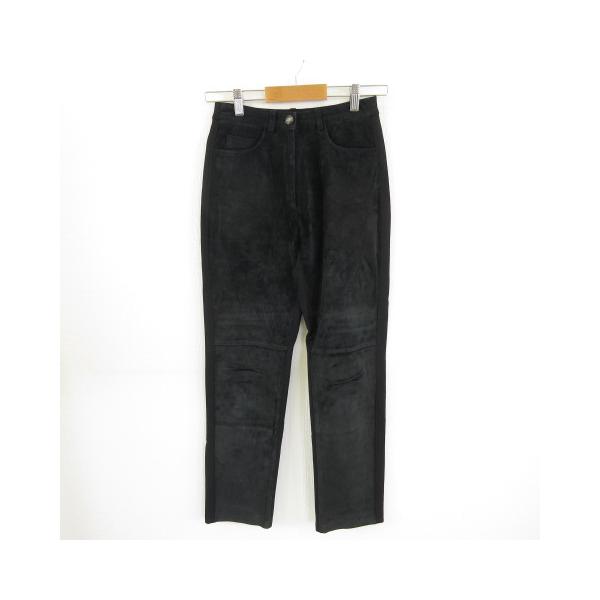 CONFORT ABSOLU パンツ ロング テーパード ストレッチ 黒 1 *T328 レディース【表記サイズ】1日本サイズS相当【実寸サイズ】ウエスト：60cm　もも幅：25cm　裾幅：17cm　股上：24cm　股下：72cm　　【素材...