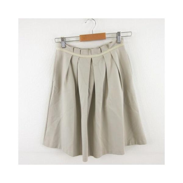 アルファ マッシモ レベッキ ALPHA MASSIMO REBECCHI スカート ひざ丈 タック ストレッチ ベージュ 40 *A156 レディース【ブランド】アルファ マッシモ レベッキ ALPHA MASSIMO REBECCHI【...