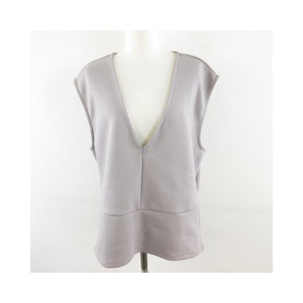星玲奈 Reina Hoshi ベスト ジレ Vネック ストレッチ グレー M *A495 レディース【表記サイズ】M【実寸サイズ】身幅：54cm　着丈：65cm　　【素材】ポリエステル80% レーヨン15% ポリウレタン5%【色】グレー【...