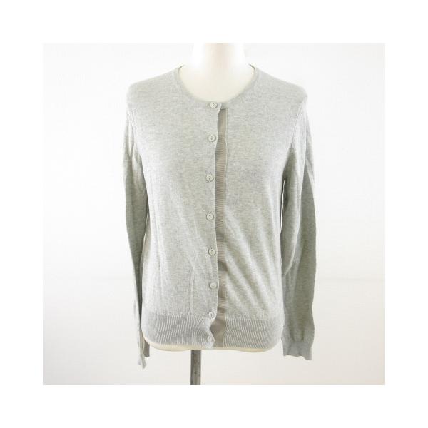 リナシェンテドンナ Rinascente Donna ニットカーディガン 長袖 グレー *T900 レディース【表記サイズ】表記はございませんが、M相当だと思われます。【実寸サイズ】肩幅：35.5cm　身幅：45cm　袖丈：56.5cm　着...