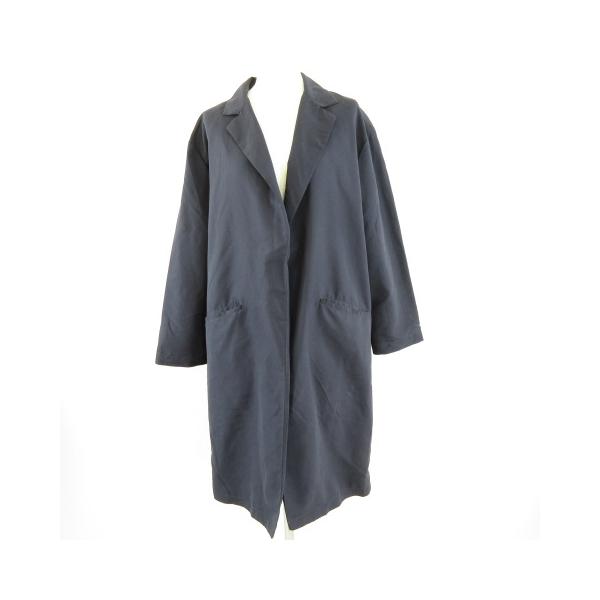 ラグアウト Ragot テーラードコート ロング ビッグシルエット 長袖 紺 M *A807 レディース【表記サイズ】Mバスト79-87身長154-162【実寸サイズ】肩幅：44cm　身幅：55cm　袖丈：52cm　着丈：96cm　　【素材...