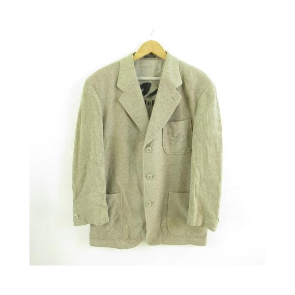 GALANT DE PARIS ジャケット 長袖 ベージュ L *T409 メンズ【表記サイズ】L【実寸サイズ】肩幅：48cm　身幅：61cm　袖丈：57.5cm　着丈：79cm　　【素材】表地 毛80% ナイロン20%　裏地 ポリエステル...