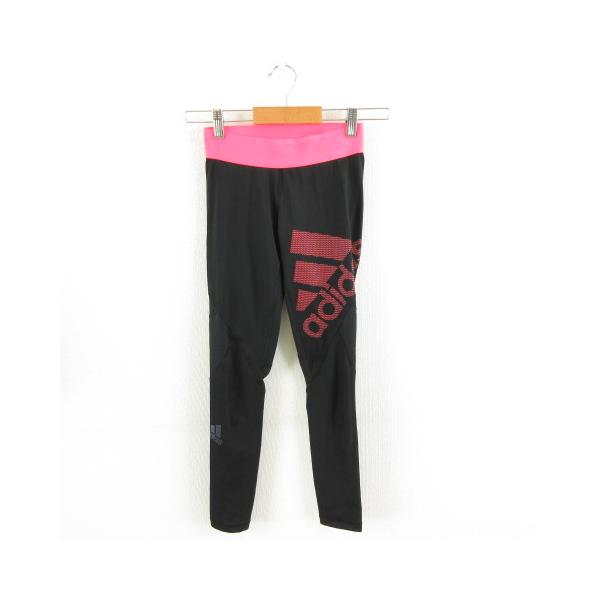 アディダス adidas ALPHASKIN コンプレッションロングタイツ ストレッチ プリント 黒 S *A194 レディース【ブランド】アディダス adidas【表記サイズ】S【実寸サイズ】ウエスト：56cm　もも幅：18cm　裾幅：9...