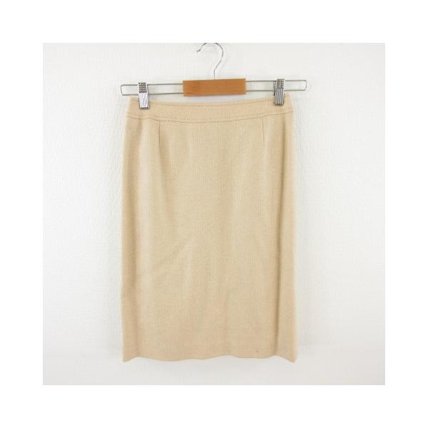 ヴォイスメール VOICEMAIL 膝丈スカート ツイード タイト ベージュ 36 *A511 レディース【ブランド】ヴォイスメール VOICEMAIL【表記サイズ】USA4/EUR36日本サイズS-M相当【実寸サイズ】ウエスト：60cm　...