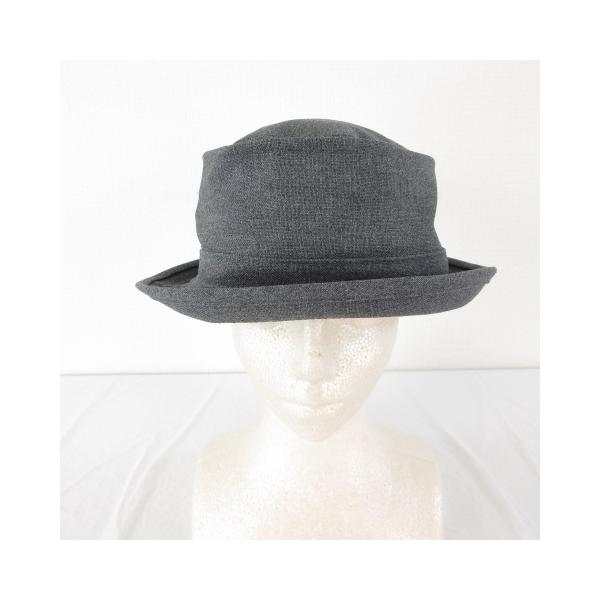 HATBLOCK ハット 帽子 グレー L *T494 【表記サイズ】L【実寸サイズ】つば：4cm　頭周り：58cm　　【素材】ポリエステル65% 綿35%【色】グレー【仕様】サイズ調節可【状態】タグはありませんが、新品同様の商品です。※未...