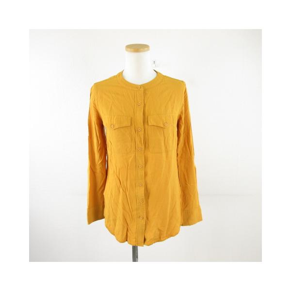 バナナリパブリック BANANA REPUBLIC シャツ ブラウス 長袖 黄 からし色 XS *A822 レディース【ブランド】バナナリパブリック BANANA REPUBLIC【表記サイズ】XS【実寸サイズ】肩幅：35cm　身幅：42c...