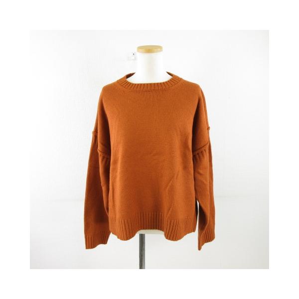 ローリーズファーム LOWRYS FARM ニット セーター ビッグシルエット 長袖 茶 F *A959 レディース【ブランド】ローリーズファーム LOWRYS FARM【表記サイズ】F【実寸サイズ】身幅：58cm　着丈：59cm　ゆき丈：...