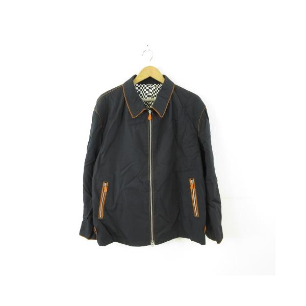 TAILOR UMEDA  ステンカラージャケット 長袖 ジップアップ 黒 *T130 メンズ【表記サイズ】表記はございませんが、XL相当だと思われます。【実寸サイズ】肩幅：53cm　身幅：68cm　袖丈：60cm　着丈：72cm　　【素材...