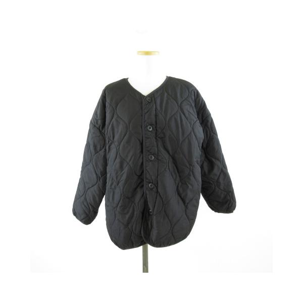 And Serch キルティングジャケット 長袖 黒 M *T148 レディース【表記サイズ】M身長154-162【実寸サイズ】肩幅：61cm　身幅：60cm　袖丈：43cm　着丈：67cm　　【素材】表地 ポリエステル100%　裏地 ポリ...