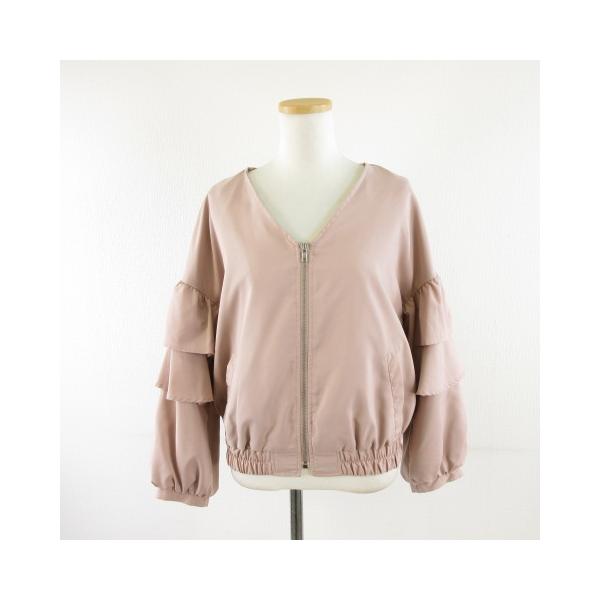 レトロガール RETRO GIRL ジャケット ブルゾン ジップアップ 長袖 ピンク M *A768 レディース【ブランド】レトロガール RETRO GIRL【表記サイズ】M【実寸サイズ】身幅：52cm　着丈：51cm　ゆき丈：77cm　　...