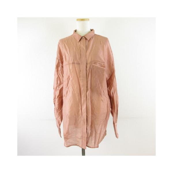 セレクトモカ SELECT MOCA シャツ ブラウス 長袖 茶 F *T576 レディース【表記サイズ】F【実寸サイズ】肩幅：57cm　身幅：63cm　着丈：79cm　袖丈：58cm　　【素材】再生繊維（セルロース）85% ポリエステル1...