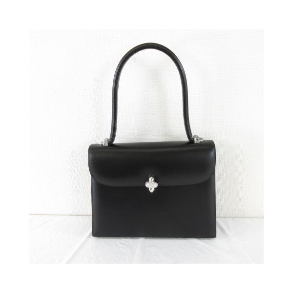 モラビト MORABITO トラヴィアータ ハンドバッグ カーフレザー 黒 *A295 レディース【ブランド】モラビト MORABITO【実寸サイズ】持ち手の長さ：36cm　ヨコ：約23cm　タテ：17cm　マチ：7cm　　【素材】カーフ(...